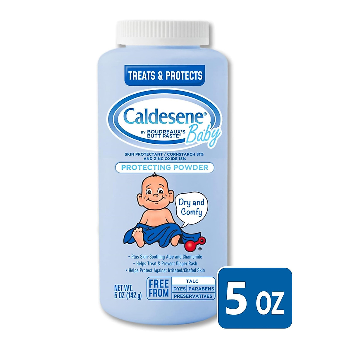 Caldesene Baby Cornstarch Powder With Zinc Oxide 5 oz (Pack of 11)