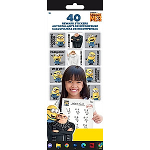 Despicable Me Backpack and Lunch Box for Kids - 6 Pc Bundle with 16" Minions Backpack, Lunch Bag, Minions Stickers, Monster Stickers, Backpack Clip, and More (Despicable Me School Supplies)