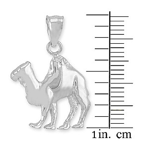 925 Sterling Silver Arabian Desert Charm Dromedary Camel Pendant