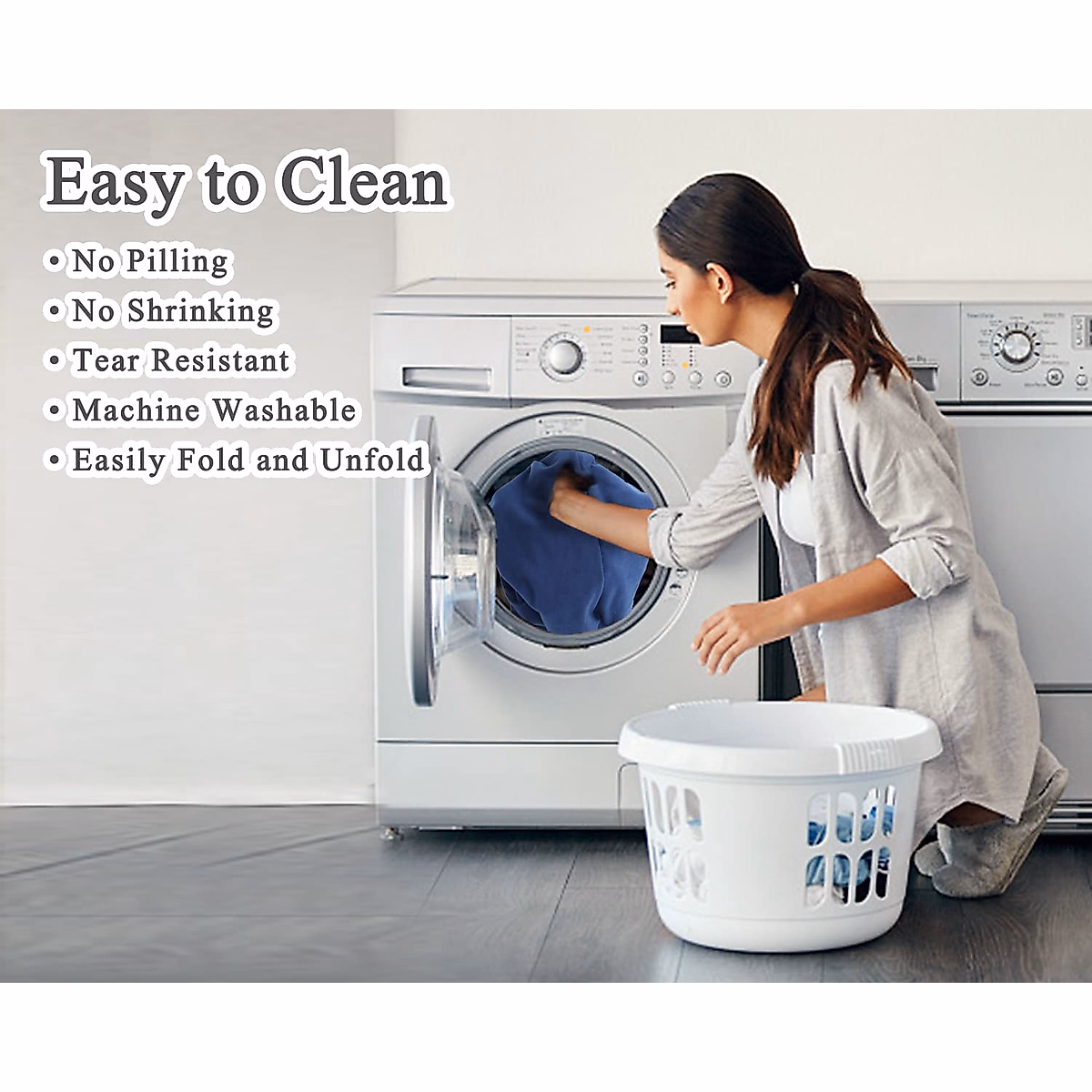 plusvivo Card Table Cover, Mahjong Table Cover Machine Washable Felt Game Table Cover- for Poker, Mahjong, Bridge, Board Game Tablecloth(36" x 36" Blue)