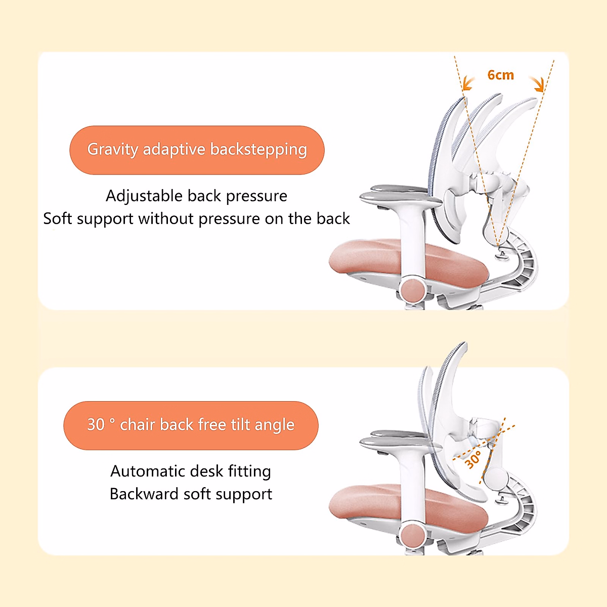 FCD Kids Desk and Chair Set, Ergonomic Wood Adjustable Kids Study Desk with Bookshelf, Tiltable Desktop, Tablet Holder and Drawers for Writing, Reading and Drafting (Desk and Chair, Pink)