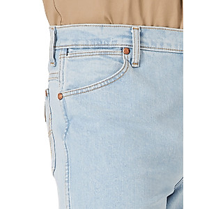Wrangler mens Cowboy Cut Active Flex Slim Fit Jeans, Bleach, 40W x 30L US