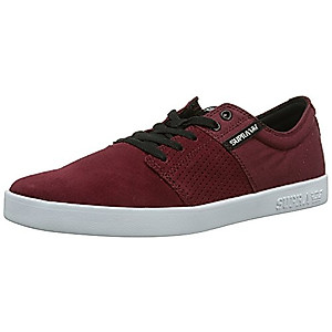 Supra Men's Stacks II, Red Tawny Black White Bgk, Womens 8