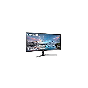 SAMSUNG 34" Class Ultrawide Monitor with 21:9 Wide Screen, LED WQHD(3,440 x 1,440) Display, 4ms Response, 75Hz, FreeSync, Display Port, HDMI, with MTC HDMI Cable