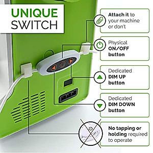 Madam Sew Sewing Machine Light Strip, 12” USB LED Light Strip with Clean White Lights for Brother, Janome, Babylock, Pfaff – Dimmable Strip Light for Sewing Machine with 98” Power Cord and Clips