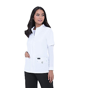 KOI Women's 1023 Madison Top (White, X-Large)