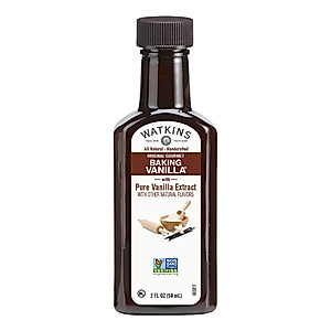 Watkins All Natural Original Gourmet Baking Vanilla with Pure Extract, 2 fl. oz. Bottle, 1-Pack (Pack of 2)