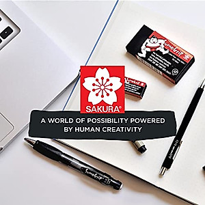 SAKURA SumoGrip Pencil with Comfort Grip - 0.9 mm Ergonomic Mechanical Pencil - Clear