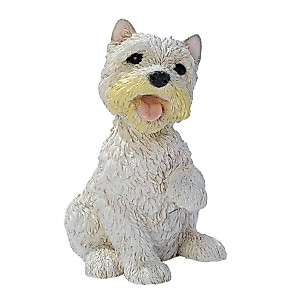 Design Toscano West Highland Terrier Puppy Dog Statue, Multicolored