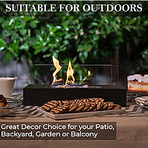 ROZATO Tabletop Fire Pit with Smores Maker Kit Portable Indoor/Outdoor Mini Small Fireplace Bowl Table Top Decor Home Patio Balcony Backyard Gifts for Women Mom Her Wedding Housewarming Birthday Gift