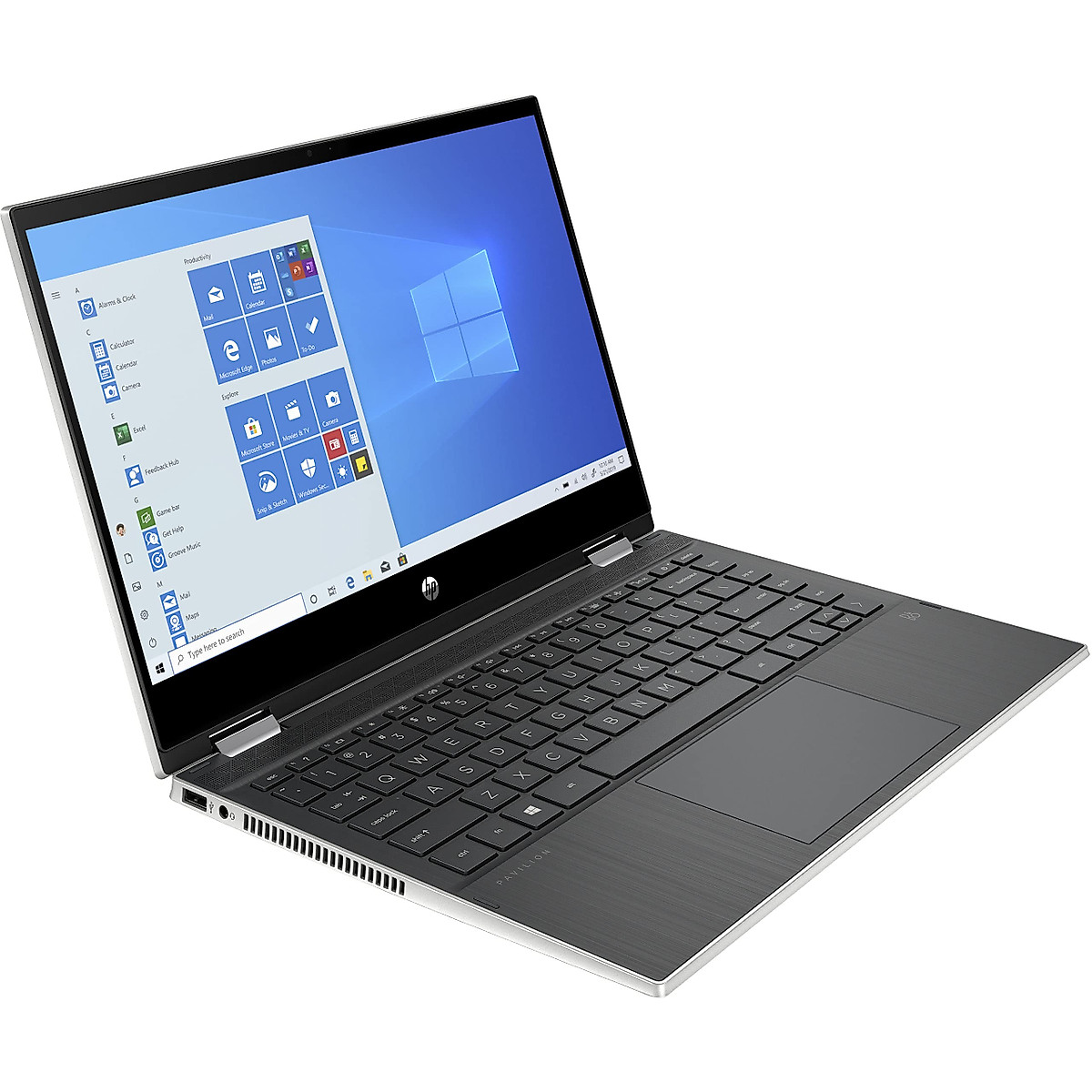 HP 14" Pavilion X360 Convertible 2-in-1 Touch Screen HD (1366x 768) Laptop, Intel i3-1115G4 Processor, 8GB DDR4, 128GB SSD, 802.11ac, Bluetooth, HDMI, Windows 10 Home, W/Valinor Accessories