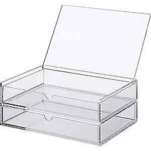 Acrylic Storage Large Case 2 Drawers