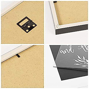 ArtbyHannah Black and White Dining Room Wall Art Decor Set of 7 with Gallery Wall Frames and Decorative Art Prints for Kitchen Wall Decoration, Multi-Size 12x16, 9.5x12, 8x9.5