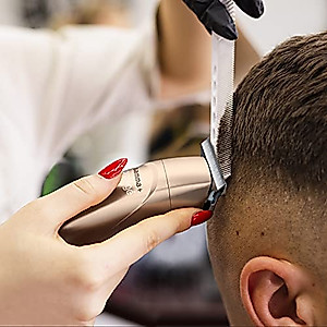 GAMMA+ Protege Cordless Clipper and Trimmer Combo Set, Barbers, Micro USB, Taper Blade, Guards, Great Beginner Set Men or Women, Matte Metallic Gunmetal