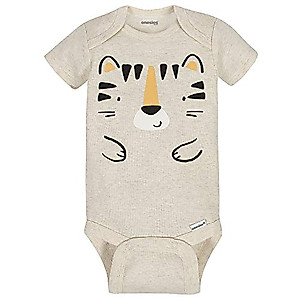 Onesies Brand Baby Boy's 8-Pack Short Sleeve Mix & Match Bodysuits, Dangerously Cute Tiger, 12 Months