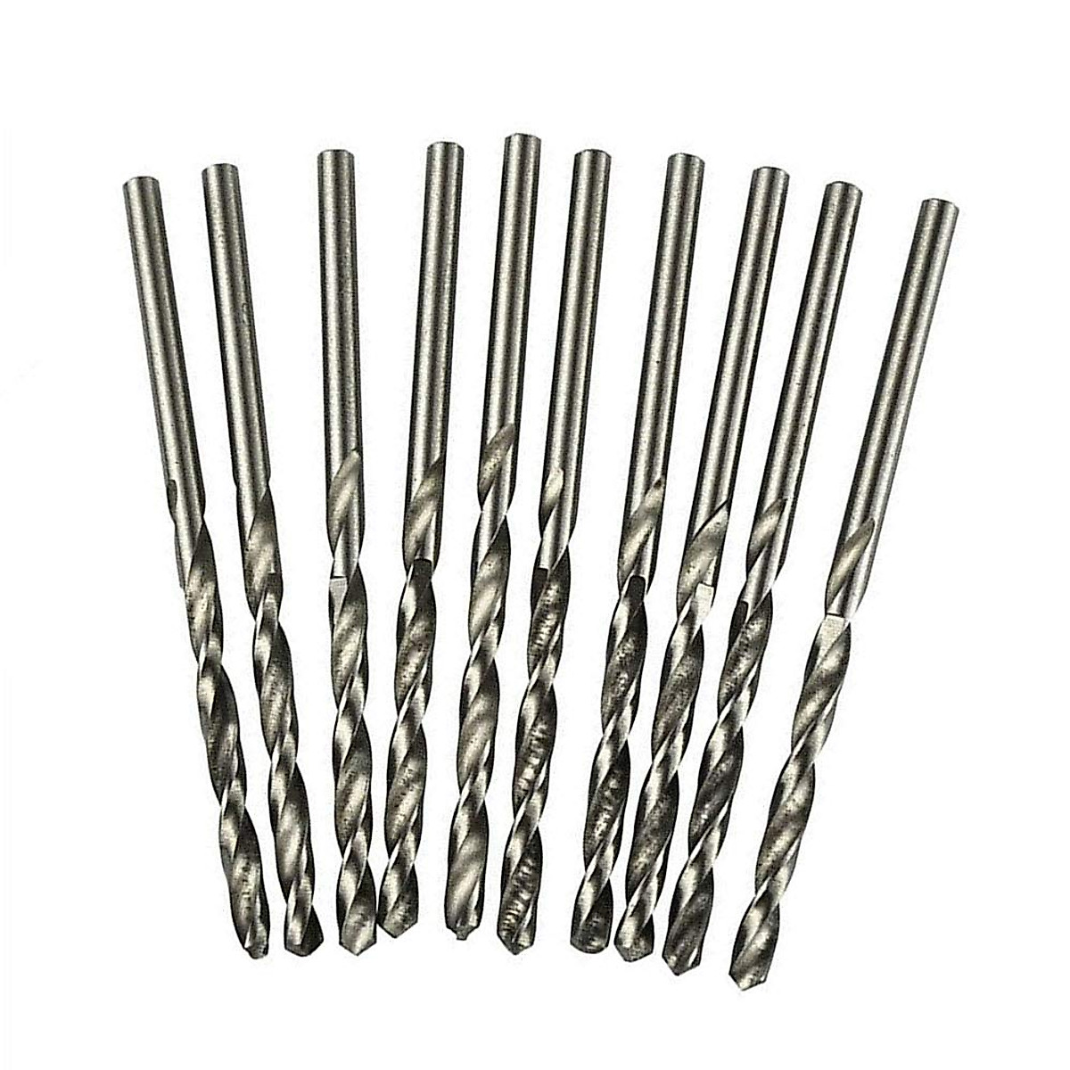 10Pcs HSS Metric Drill Bits 0.3mm Micro Mini Straight Shank Twist Drill Bit