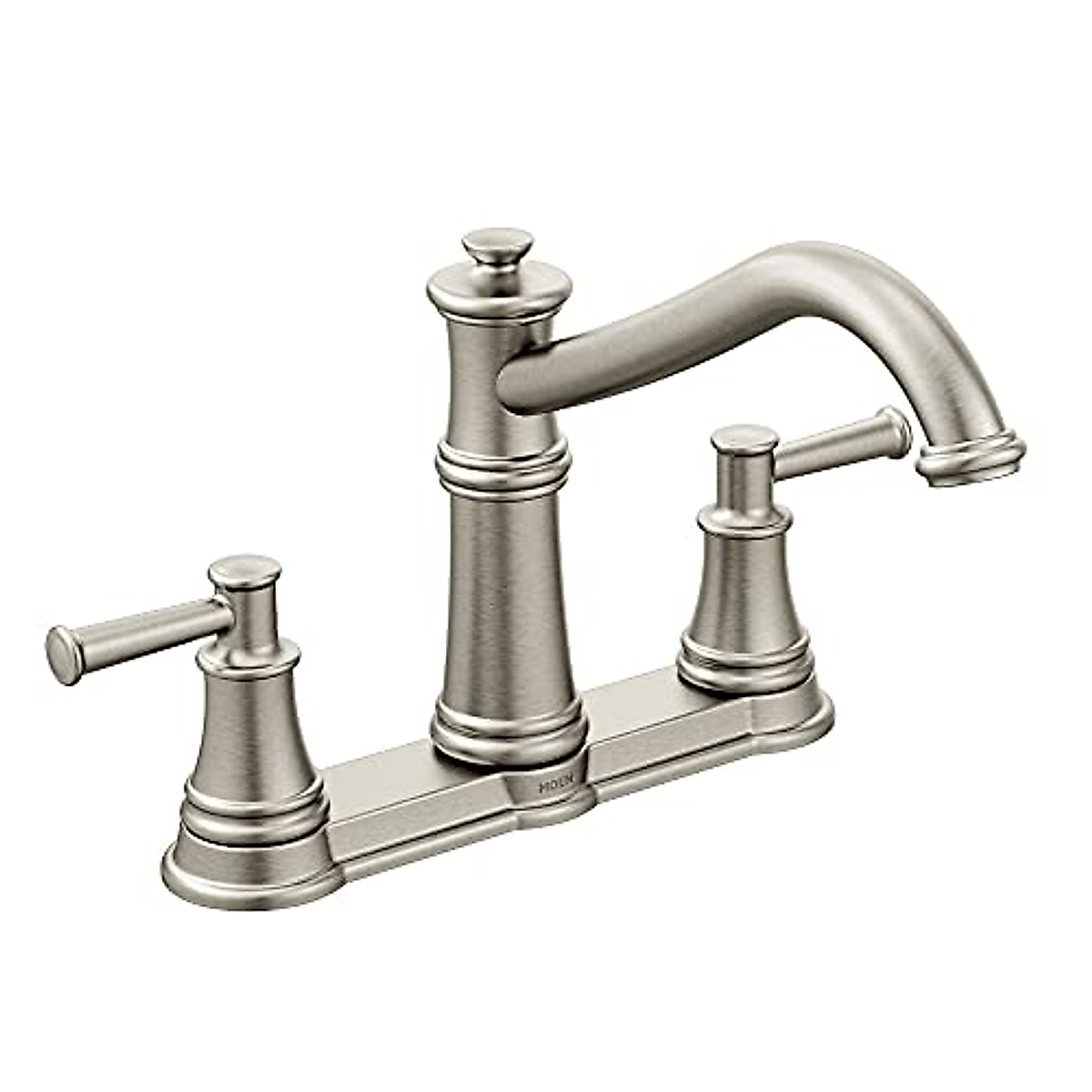 Moen 7250SRS Belfield Traditional Two Handle High Arc Kitchen Faucet, Spot Resist Stainless