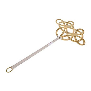 LEJIA Traditional Racket Woven Imitation Rattan Clean Duster Carpet Rug Beater Durable Hand Made for Pet Owner, 62cm/24.41in