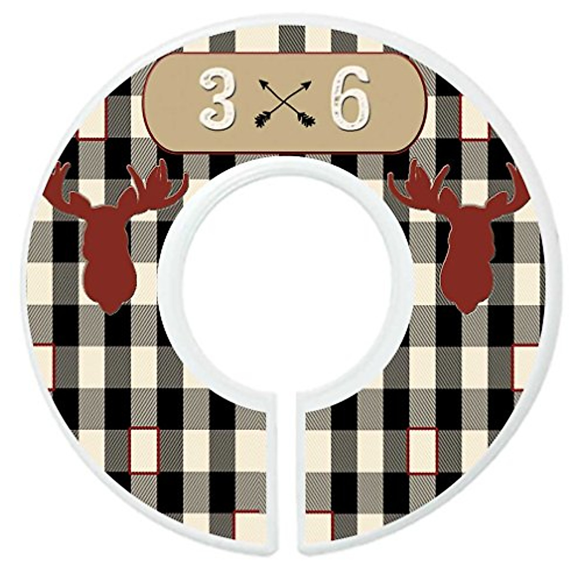 Mumsy Goose Baby Nursery Closet Dividers, Closet Organizers, Baby Boy Woodland Clothes Sizers