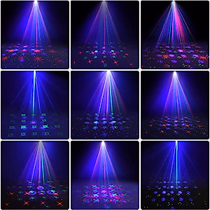 MHAZDZE Outdoor Laser Christmas Projector Lights 18 Pattern Decorative Laser Projector for Home and Garden