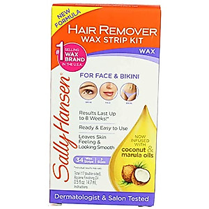Sally Hansen Hair Remover Wax Strip Kit 1 ea (Pack of 5)