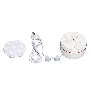 Portable Mini Washing Machine, 30 Minutes Automatic Cycle Washing Machine and Dishwasher with Bottom Suction Cup with USB Power Supply for Personal Laundry Travel Apartment