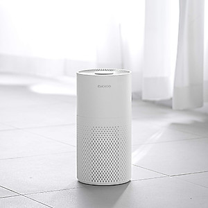 CUCKOO True HEPA Air Purifier Bundle with Extra Filter, Up to 456 sq. ft., 3-Stage Air Filter with H13 HEPA and Activated Carbon, Small Air Purifiers for Home Bedroom, White (CAC-I0510FW)