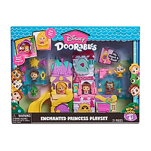 Disney Doorables Enchanted Princess Playset, 1.5-inch Collectible Figures