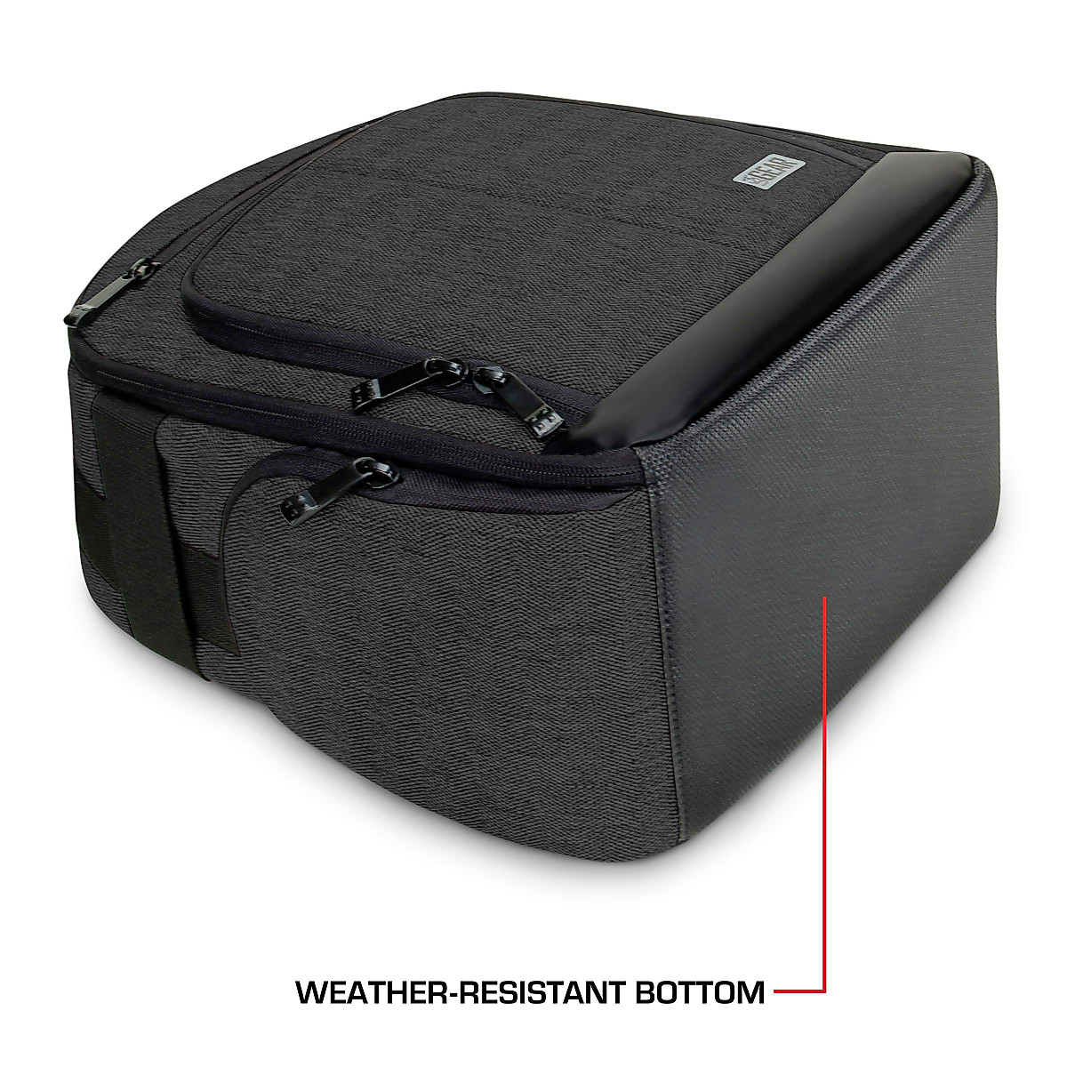 USA Gear Audio Equipment Backpack - Microphone Case for Wireless Microphones, Recording Microphones & Accessories Compatible with Shure, Sennheiser, Audio-Technica, Rode VideoMic and More (Black)