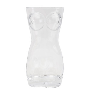 Yardwe 1pc Human Beer Mug Outdoor Wine Glasses Outdoor Decor Coffee Mug Transparent Glass Party Beer Cups Crystal Drinking Glasses Crystal Decor Flutes Body Woman Drinking Cup re-usable