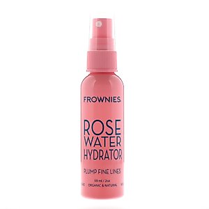 Frownies Rose Water Hydrator Spray, 2-Ounce Spray Bottle (Pack of 2)