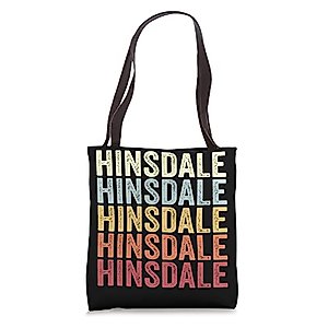 Hinsdale New York Hinsdale NY Retro Vintage Text Tote Bag