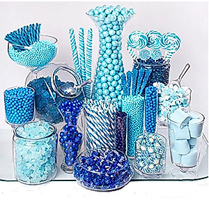 Light Blue Cotton Candy Crystal Rock Candy Strings 1LB Bag