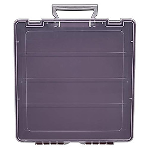 AB Designs 6955ABDP Super Satchel 1-Compartment Open Core, Stackable Home Storage Organization Container, Plum