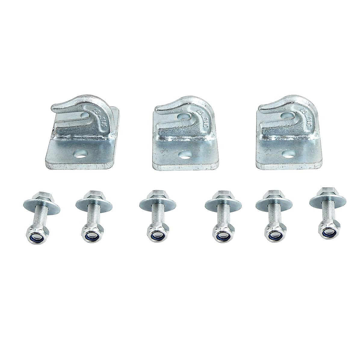 ENIXWILL 5/16in 3PC Tractor Bucket Grab Hook Mount Bolt-On Loader Chain Tow Hooks