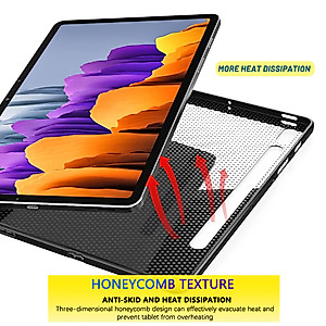 Galaxy Tab S8 (2022) Case, Galaxy Tab S7 (2020) Case, Thin and Soft Tablet Protective Cover for Samsung Galaxy Tab S8/S7 11 inch, Black