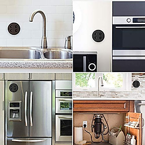 didikit Garbage Disposal Wireless Switch Kit, Remote Control Outlet with Timer Switch, Sink Top Waste Disposal On/Off Switch Button for Insinkerator, Waste King Waste Food Disposer, 16A/1800W, Black