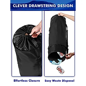 AngLink Portable Boat Trash Bag - 600D Collapsible Marine Boat Garbage Can Fishing Boats Accessories Essentials, Waterproof Camping Storage Bags for Outdoor Boating Pontoon Kayak Yacht Men Gifts