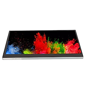 Hosi Travel Monitor, UHD 3840x2160 60Hz Rate Portable Monitor 15.6 Inch 100‑240V Auto Rotation for Type C (US Plug)