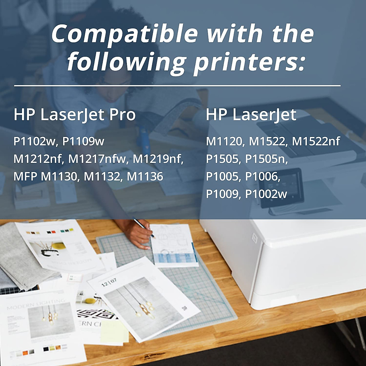 Arthur Imaging Compatible Toner Cartridge Replacement for Hewlett Packard CE285A (HP 85A) (Black 2-Pack)