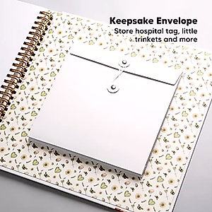 First 5 Years Baby Memory Book Journal - 90 Pages Hardcover First Year Keepsake Milestone Baby Book For Boys, Girls - Baby Scrapbook - Baby Album And Memory Book (Wonderland)