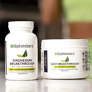 BIOptimizers Magnesium Breakthrough Supplement 4.0 - Has 7 Forms of Magnesium: Glycinate, Malate, Citrate, and More - Natural Sleep and Brain Supplement - 60 Capsules