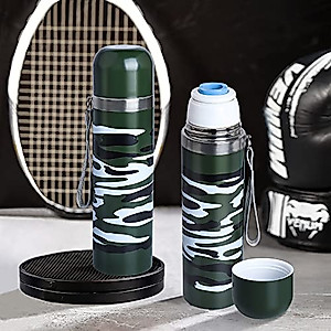 Goetland 17oz Water Bottle Stainless Steel Vacuum Insulated Bottle Military Sports Flask Canteen Water Bottles Thermos No Logo For Gym Fitness Camping Cycling Travel Hiking