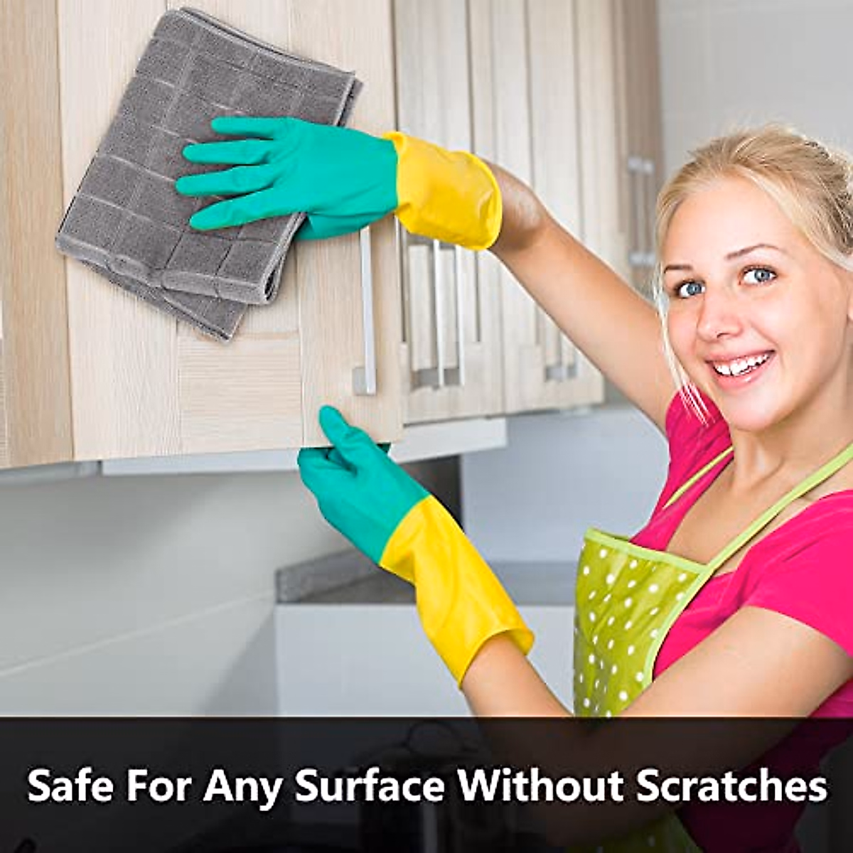 HOMEXCEL Kitchen Towels 6 Pack,Soft and Super Absorbent Hand Towels,Lint Free Waffle Weave Check Plaid Washcloths Bath Towel for Travel Gym Hotel,15 x 25 inch