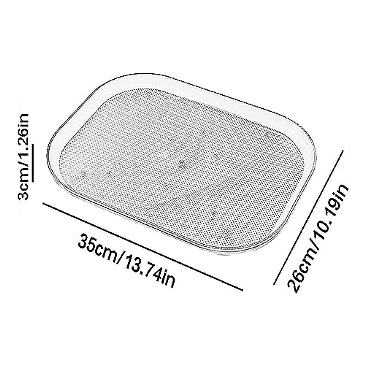 Square Lazy Susan for Refrigerator, Lazy Susan Turntable Organizer for Refrigerator, Transparent Countertop Condiment Storage Rack,for Kitchen, Cabinet, Table, Pantry (13.8 X 10.2 in, 1pcs)