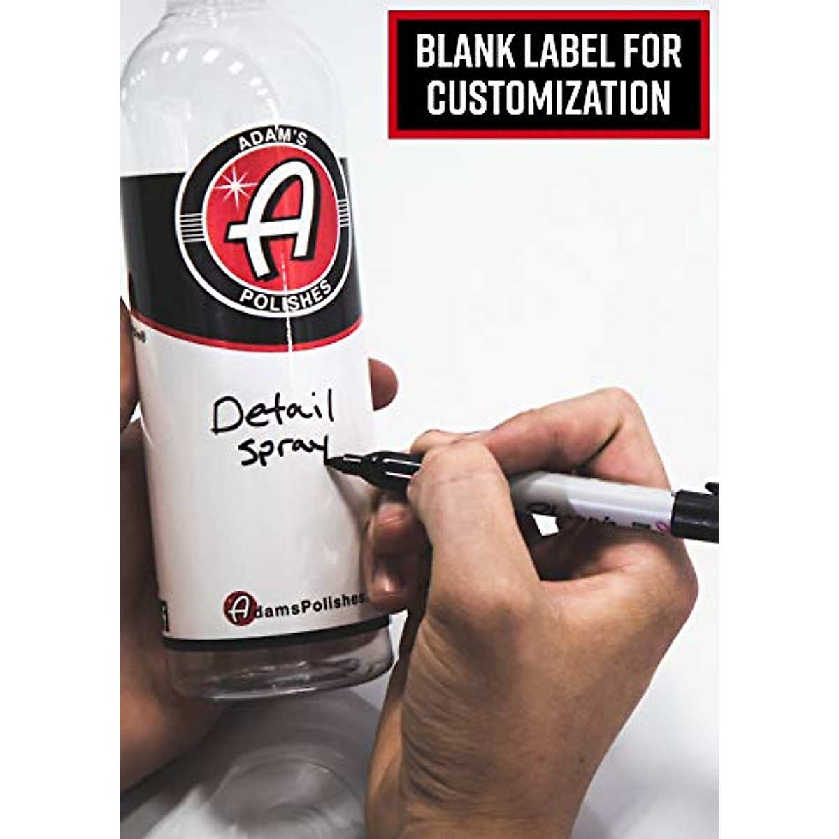 Adam's Empty Labelled Bottle (16 oz) - Heavy Duty, Chemical Resistant Bottle and Sprayer - Perfect for Gallon Refills