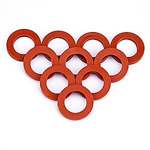 IMGTOP Garden Hose Washers 20 Pieces Rubber Washers Seals,Heavy Duty Garden Hose Gasket 0 Ring Leak Proof Fittings for Standard 3/4 Inch Garden Shower Hose and Water Faucet (Red