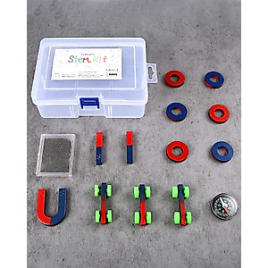 Sntieecr Labs Junior Science Magnetism Set for Experiment Education, Science Experiment Tool Physics Educational Toys for Kids Teen