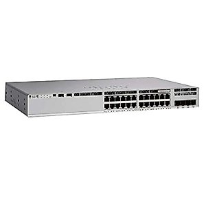 Network Essentials Cis co Catalyst 9200L Series C9200L-24P-4X-E 24-Port PoE+ 4x10G uplink Switch