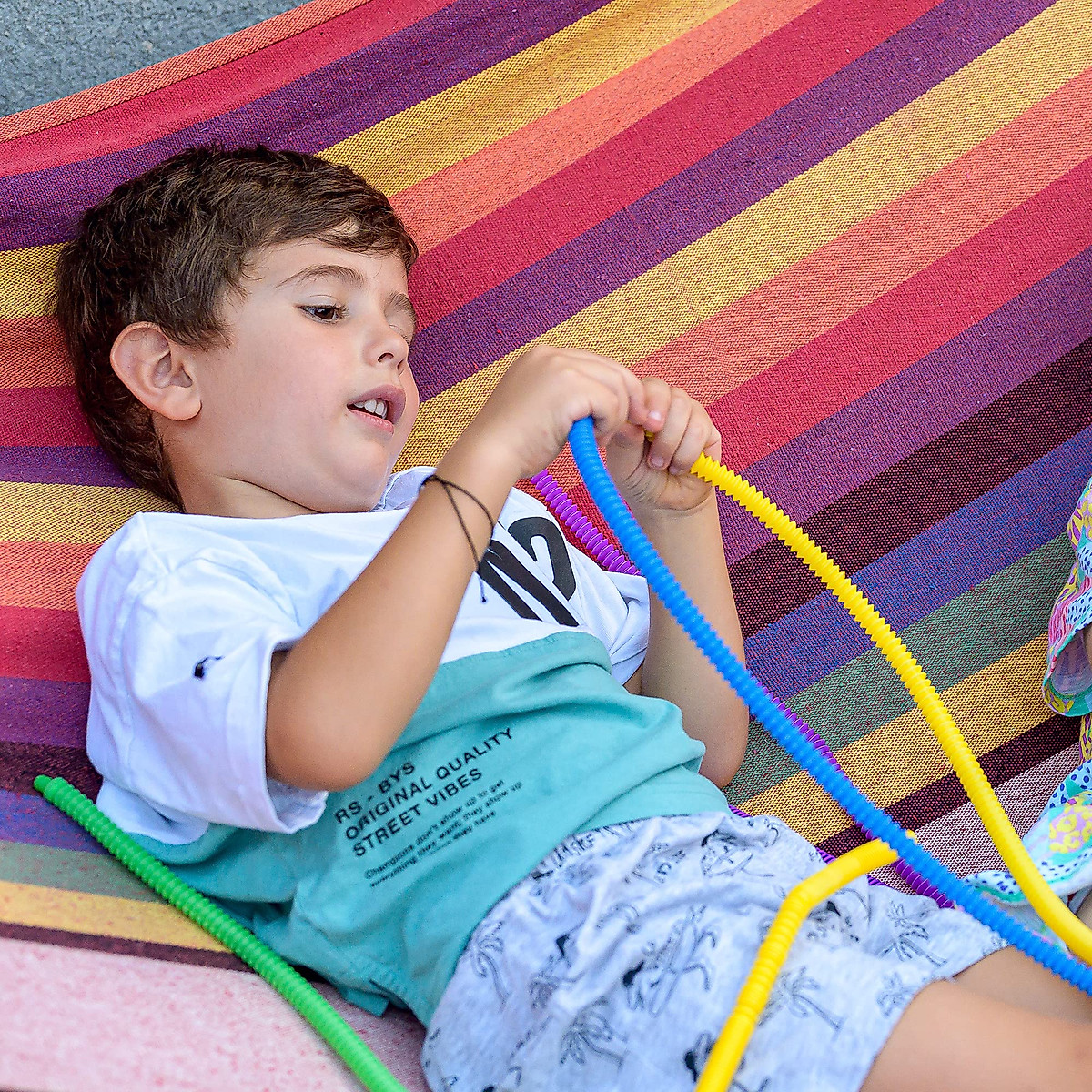 nutty toys 10pk Pop Tubes Sensory Toys (Mini) Fine Motor Skills Learning Toddler Toy for Kids Top ADHD Autism Fidget 2024 Best Preschool Boy Girl Gift Idea Unique Christmas Toddler Stocking Stuffers